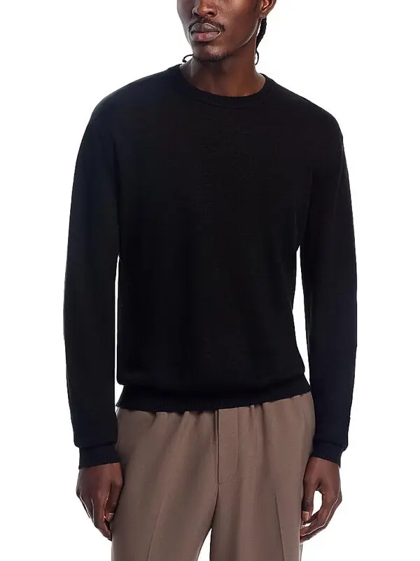 Helmut Lang Linen Crewneck Sweater - Black