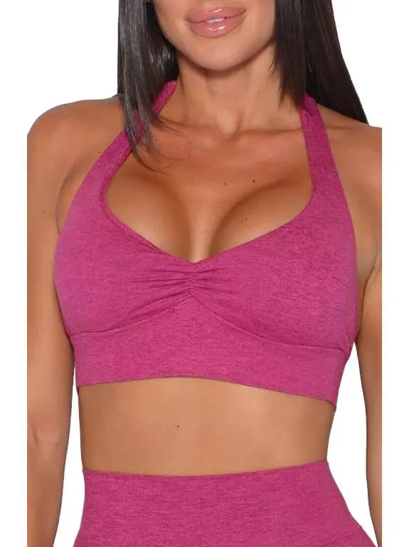 BOMBSHELL SPORTSWEAR Backless Bra - Fuchsia