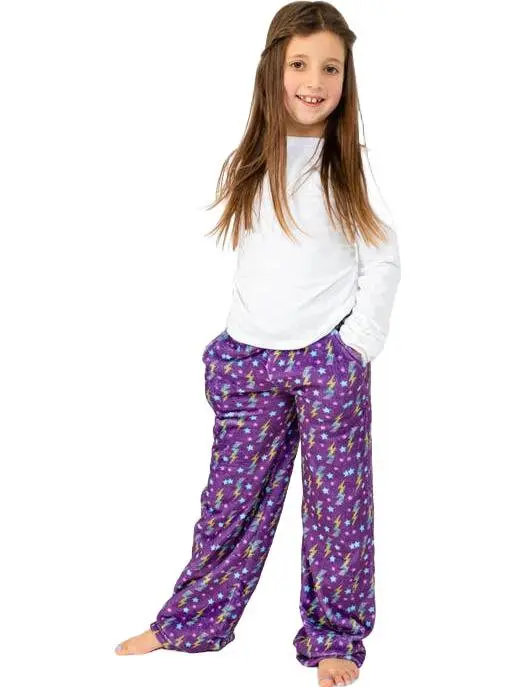 PREPPY GOOSE Printed Plush Lounge Pants - Multicolor