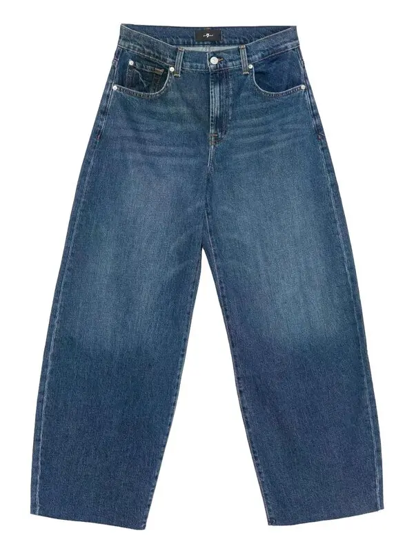 7 For All Mankind Wide-leg Jeans - Blue