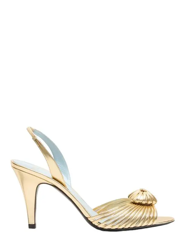 Valentino Garavani Coeur Royal Sandal - Antique Brass
