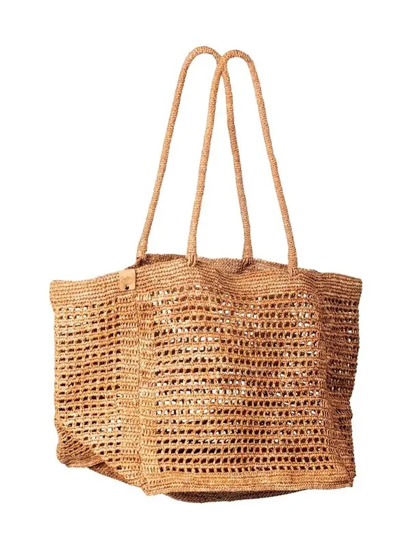 ZANATANY CONCEPTS Gisete Beach Tote Bag - Caramel