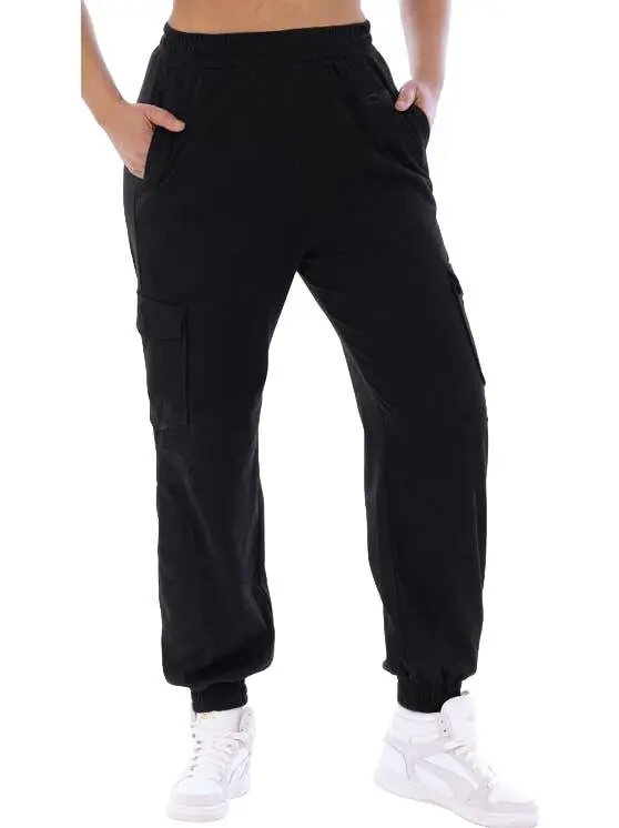 DAI MODA Cargo Joggers - Black