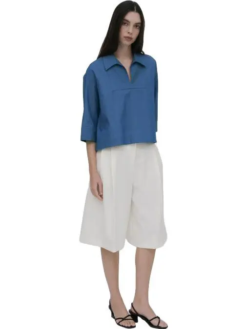 Rosetta Getty Slit Front Shirt - Blue
