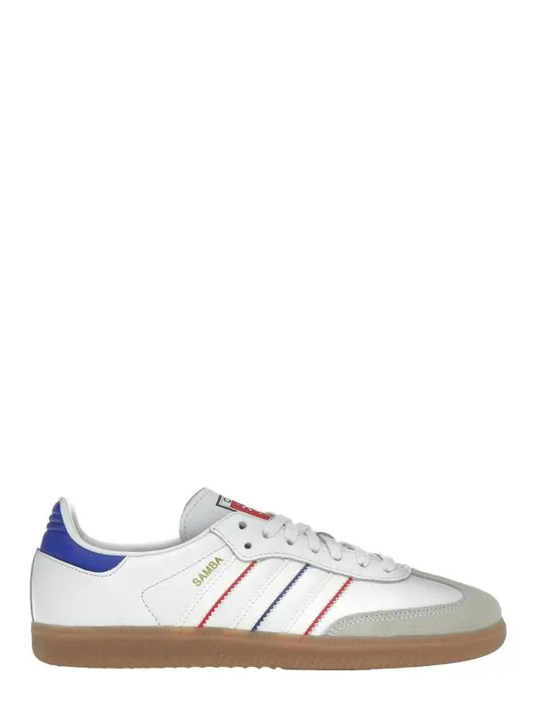 Adidas Samba Olympique Lyonnais Sneakers - Footwear White/lucid Blue/pure Ruby