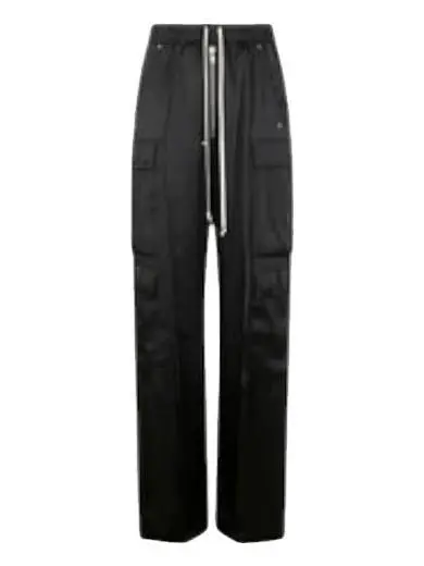 Rick Owens Cargobelas Straight Leg Pants - Black
