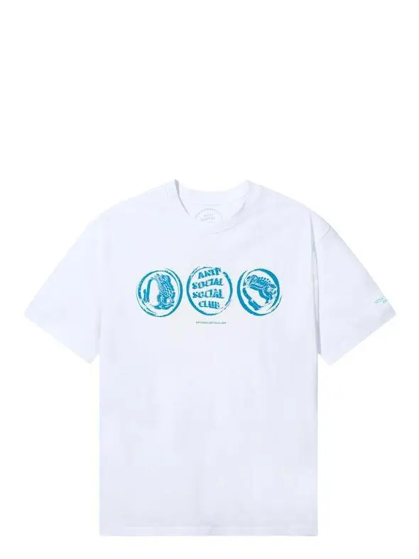 ANTI SOCIAL SOCIAL CLUB X Jinro Two Glasses Of Soju Tee Shirt - White