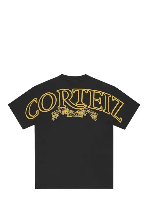 CORTEIZ Royale Heavyweight Tee Shirt - Black/yellow