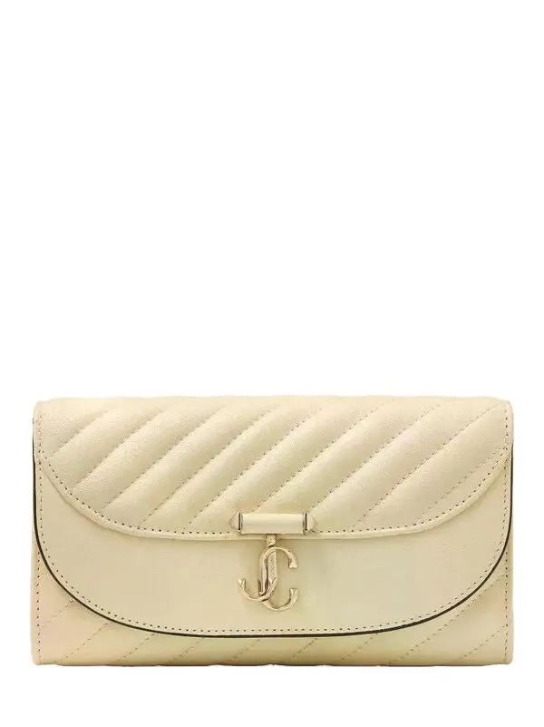 JIMMY CHOO Quilted Leather Wallet - Yellow