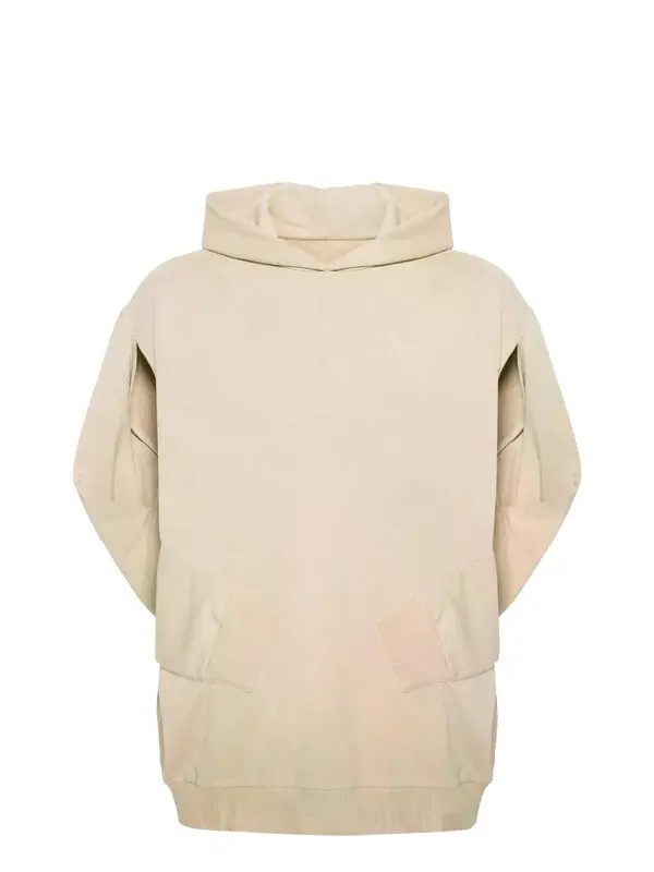 MAISON MARGIELA Sleeveless Cotton-blend Hoodie - Neutrals