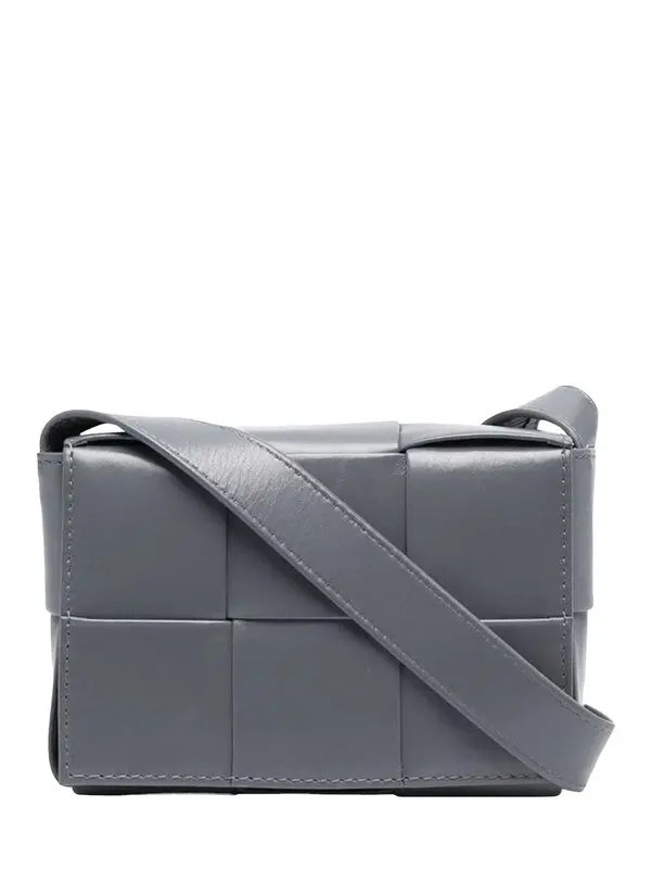 Bottega Veneta Mini Cassette Cross Body Bag - Grey