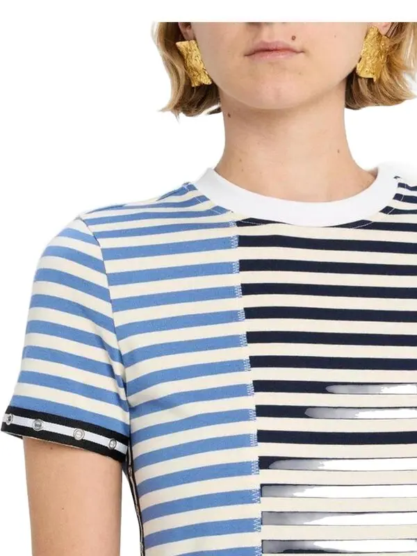 3.1 Phillip Lim Short-sleeve Patchwork T-shirt Dress - Midnight Multi