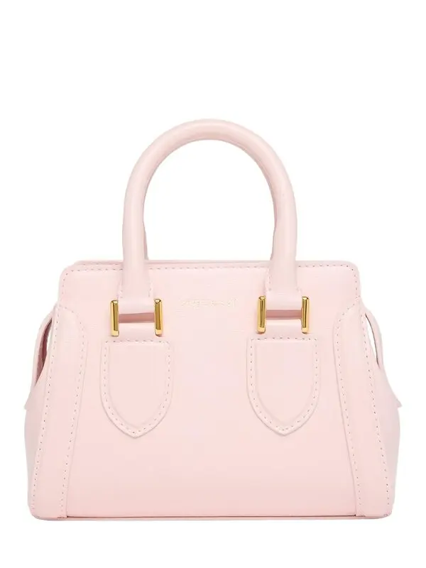 Alexander McQueen Birdee Mini Leather Shoulder Bag - Rose Pink
