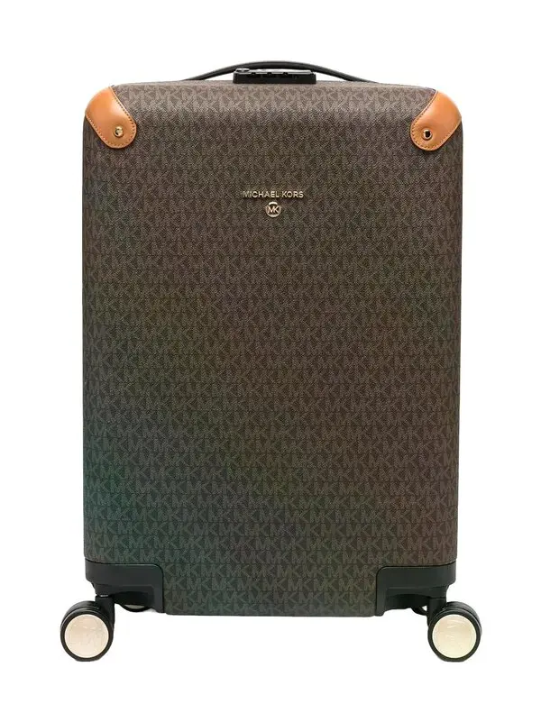 Michael Kors Monogram Logo Suitcase - Brown