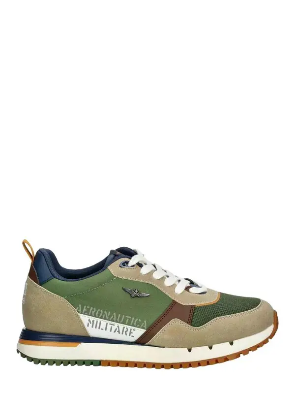 AERONAUTICA MILITARE Panelled Sneakers - Green