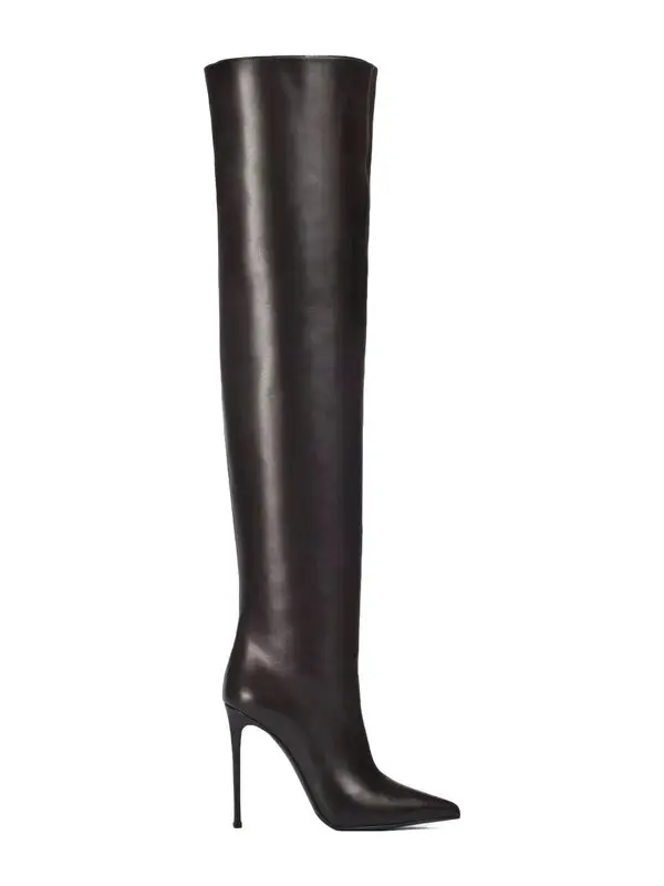 LE SILLA Eva 120mm Over-the-knee Boots - Brown