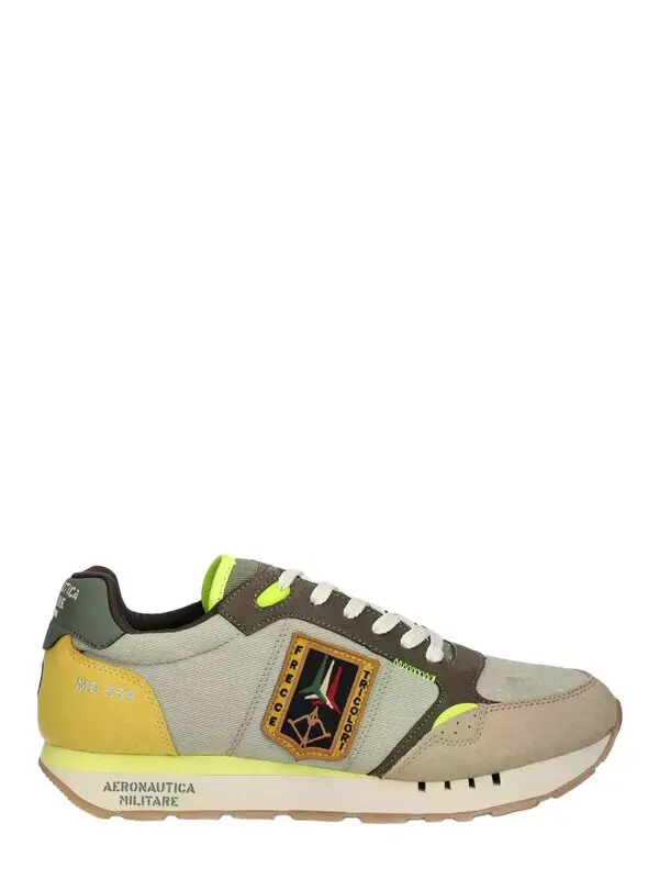 AERONAUTICA MILITARE Embroidered-logo Retro Sneakers - Green