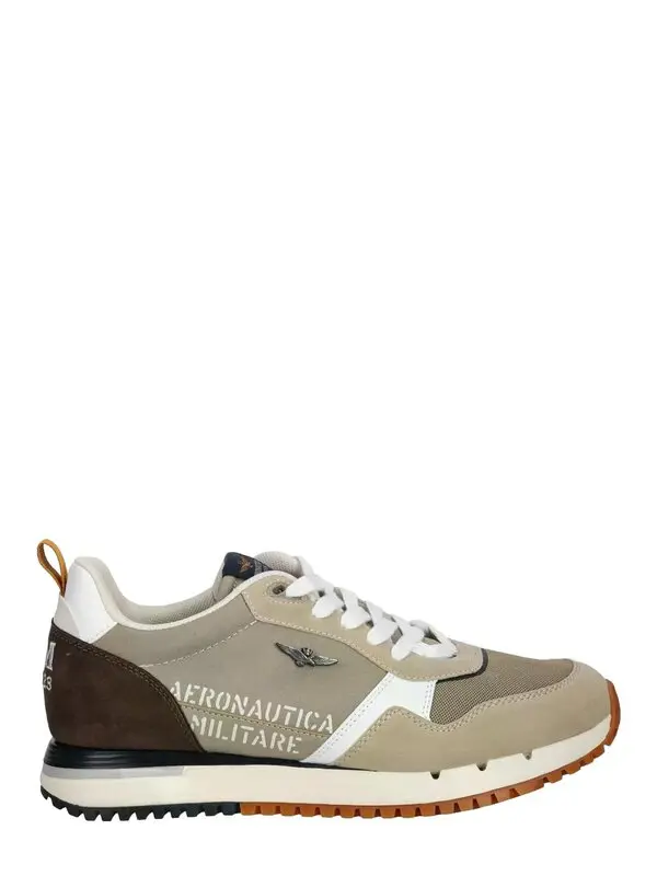 AERONAUTICA MILITARE Mesh-panelled Athletic Sneakers - Neutrals