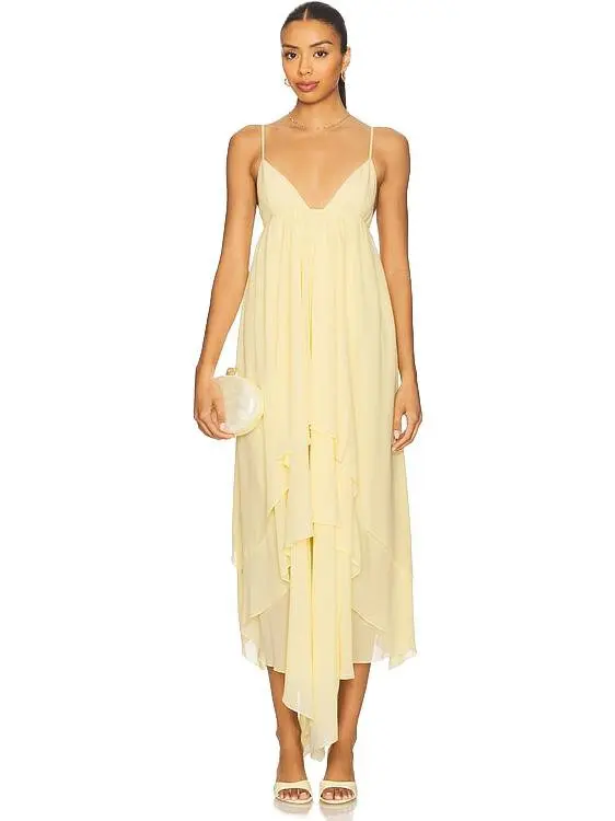LOVERS AND FRIENDS Eve Gown - Lemon