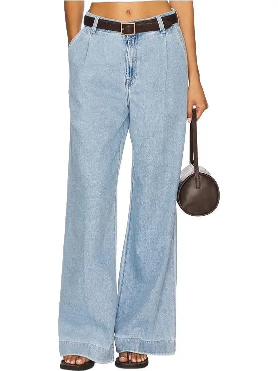 7 For All Mankind Pleated Trouser - Blue