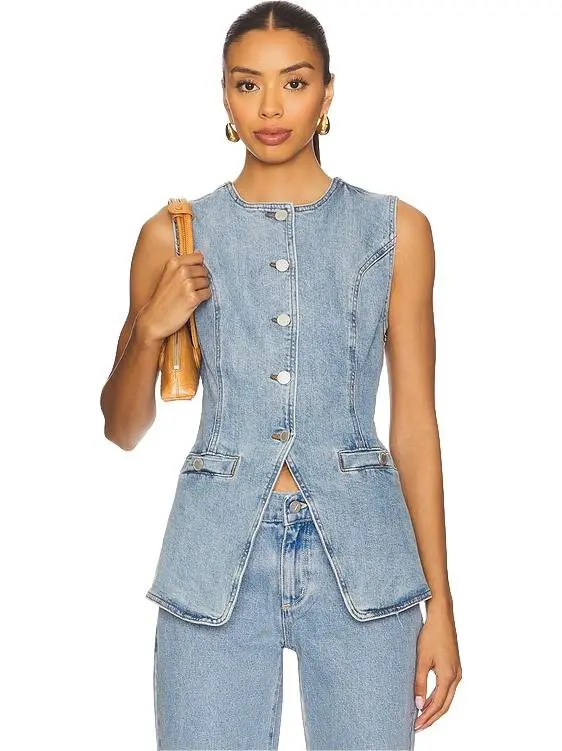 Blanknyc Denim Vest - Blue