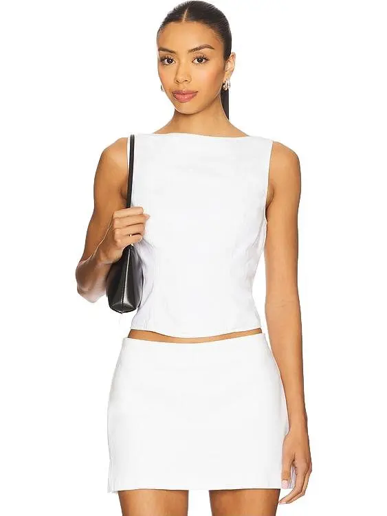Amanda Uprichard Lielle Top - White