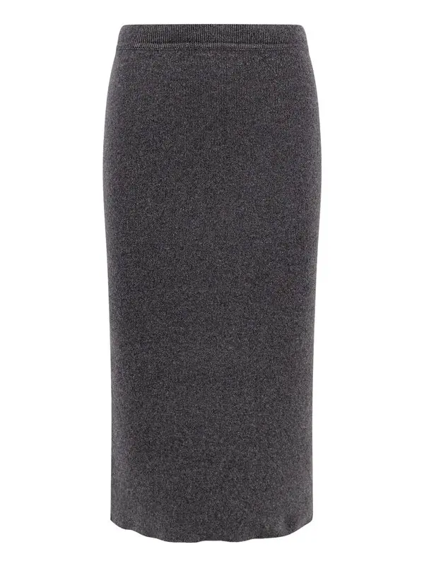 TOM FORD Cashmere And Cotton Pencil Skirt - Grey