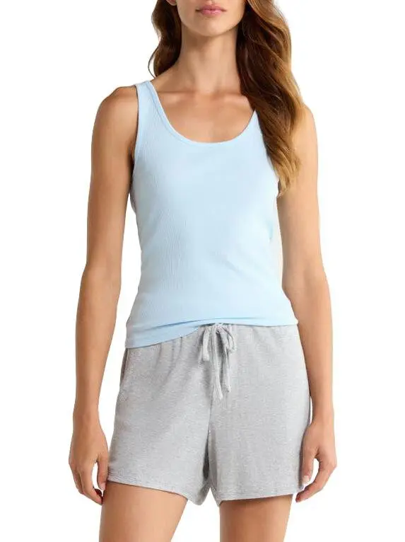 OPEN EDIT Rib Tank - Blue Omphalodes