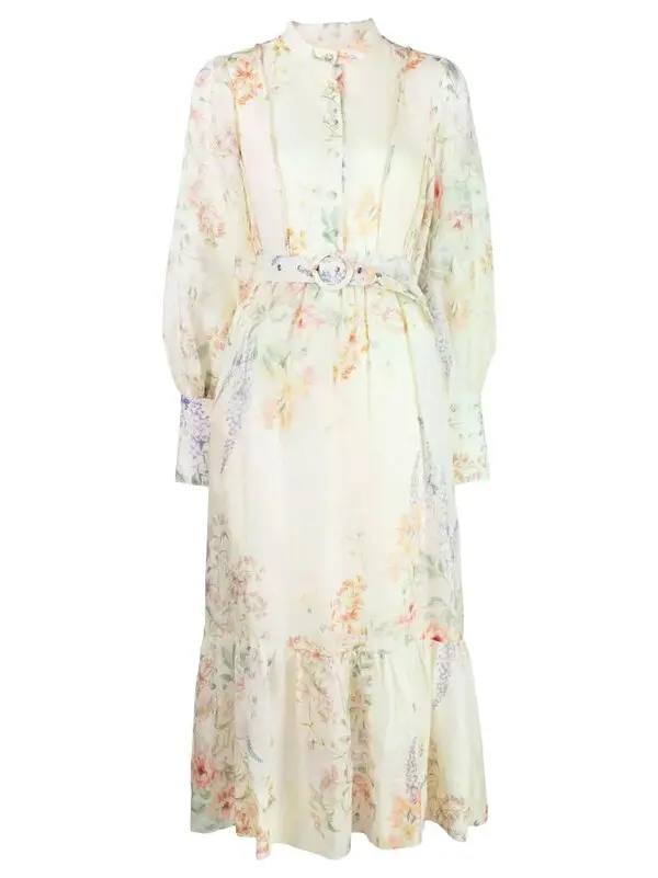 WE ARE KINDRED Primrose Belted Midi Dress - Neutrals