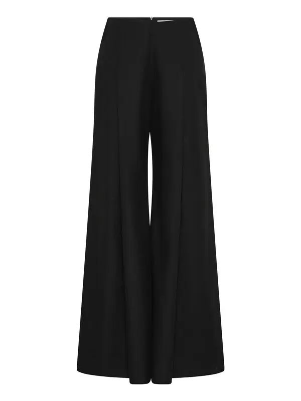 BIANCA SPENDER Meander Cotton Blend Pants - Black
