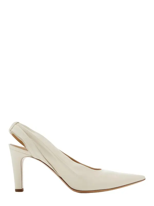 Gabriela Hearst Amari Leather Pumps - Ivory