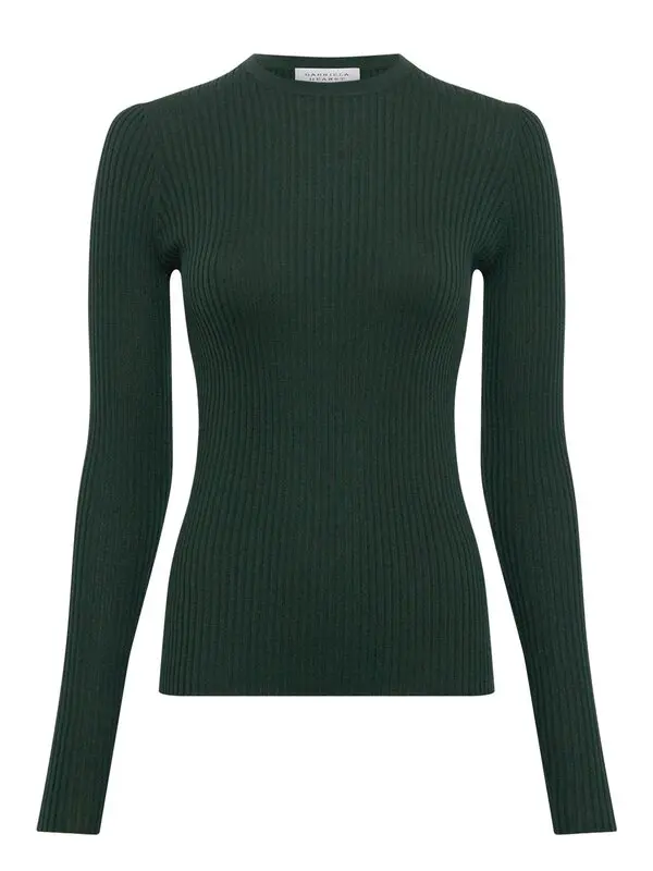 Gabriela Hearst Browning Silk-cashmere Top - Green