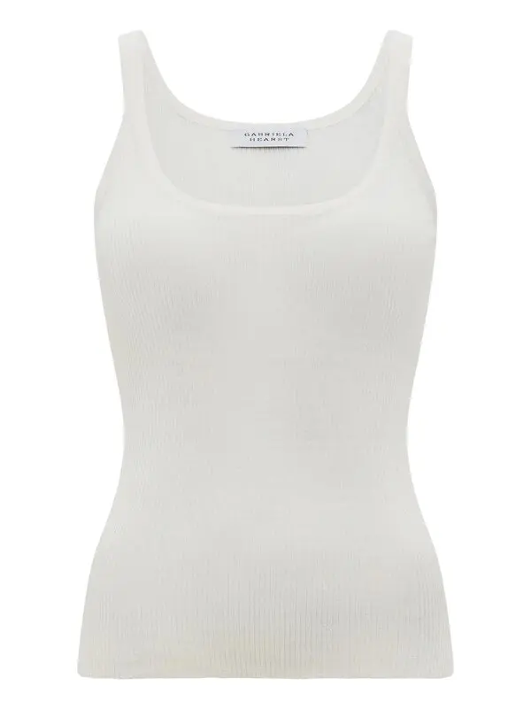 Gabriela Hearst Cinxia Cashmere-silk Tank Top - Ivory