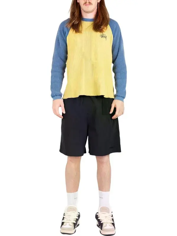 StÜssy Embroidered-logo Shorts - Black