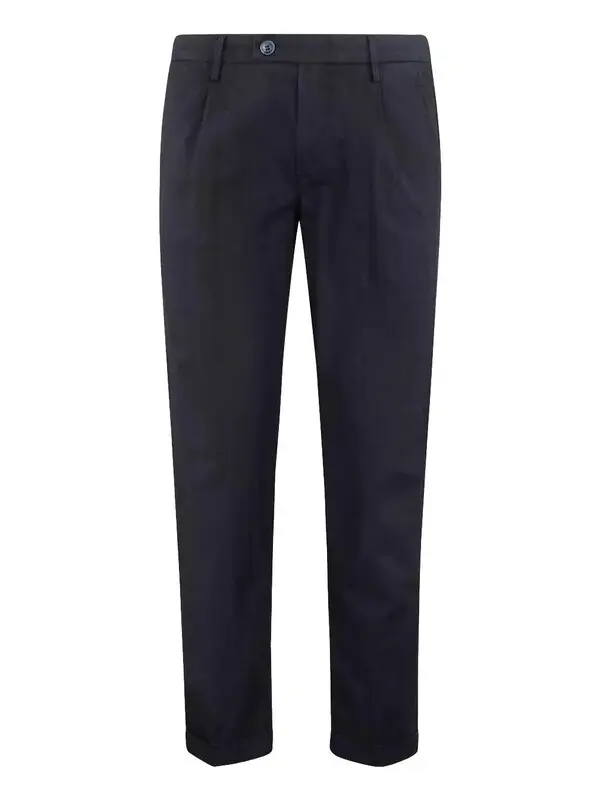 RE-HASH Cotton Straight-leg Trousers - Blue