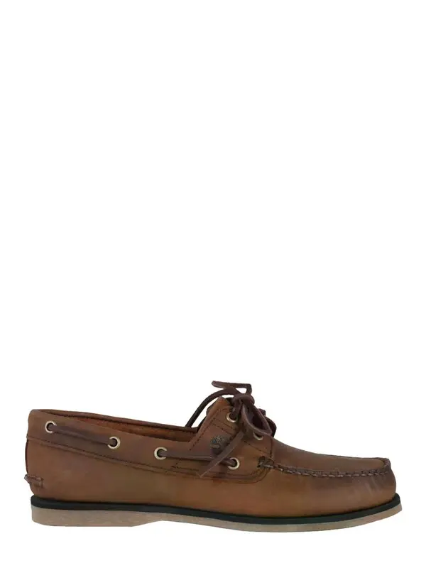 Timberland Leather Boat Shoes - Brown