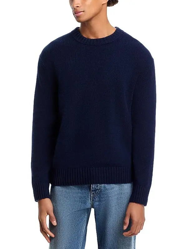 FRAME Cashmere Crewneck Sweater - Navy