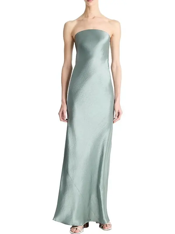 Vince Strapless Maxi Dress - Clay Sage