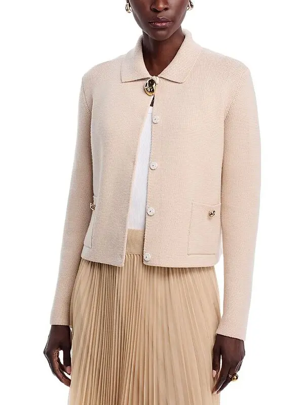 Fabiana Filippi Knit Jacket - Light Beige