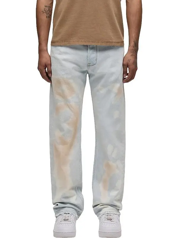 Hudson Jeans Wes Classic Straight Fit Jeans - Bleached Cloud