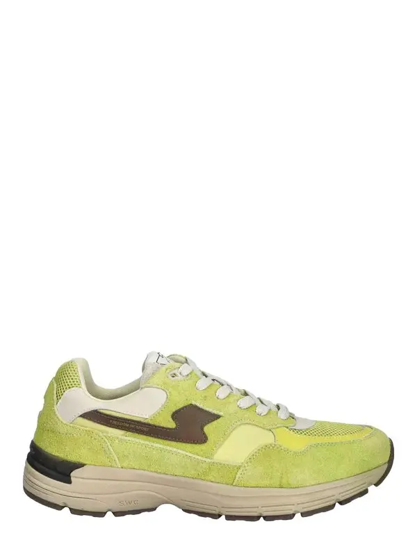 S.W.C STEPNEY WORKERS CLUB Amiel S-strike Geo-merged Sneakers - Green