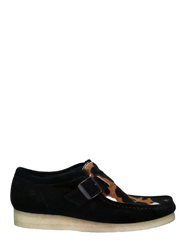Clarks Leopard-print Loafers - Black