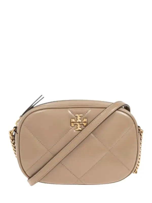 Tory Burch Kira Diamond Quilt Camera Bag - Taupe Oak