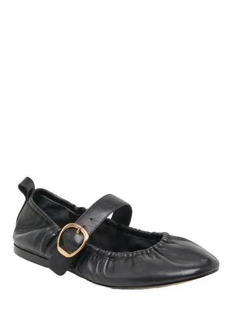 Dolce Vita Caely Mary Jane Flat - Black Leather