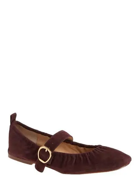 Dolce Vita Caely Mary Jane Flat - Mulberry Suede