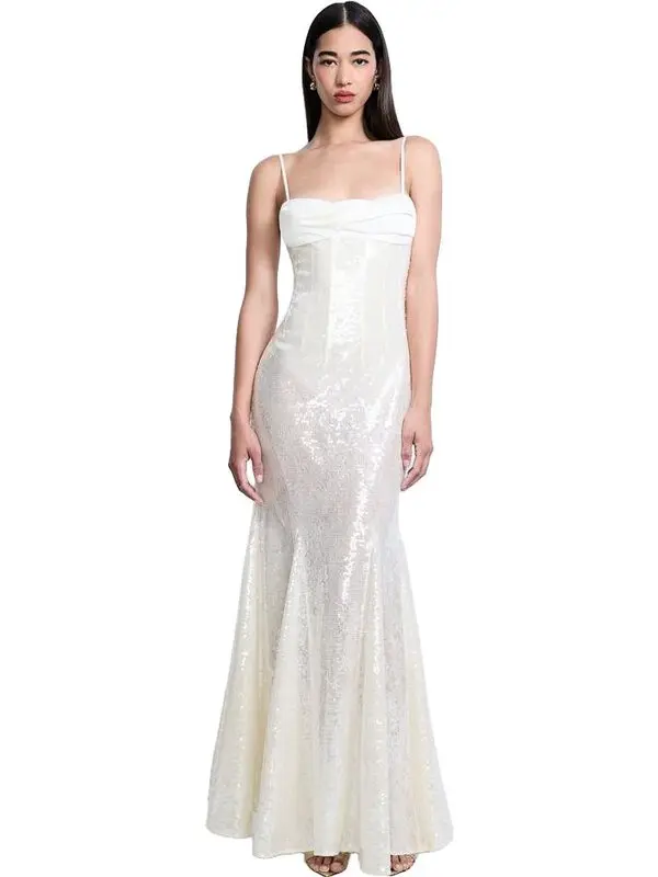 Bcbgmaxazria Sequin Lace Gusset Gown - Jasmine