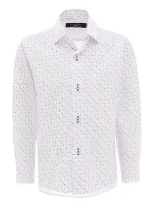 MOUSTACHE Printed Dress Shirt - White