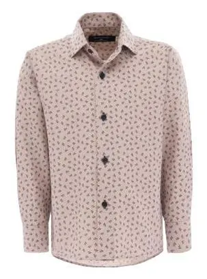 MOUSTACHE Printed Dress Shirt - Beige