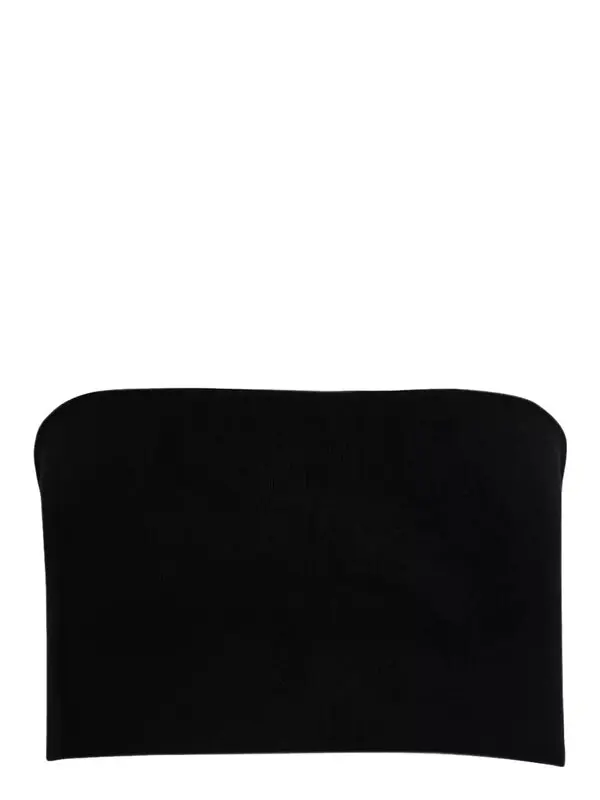 Vetements Strapless Knitted Top - Black