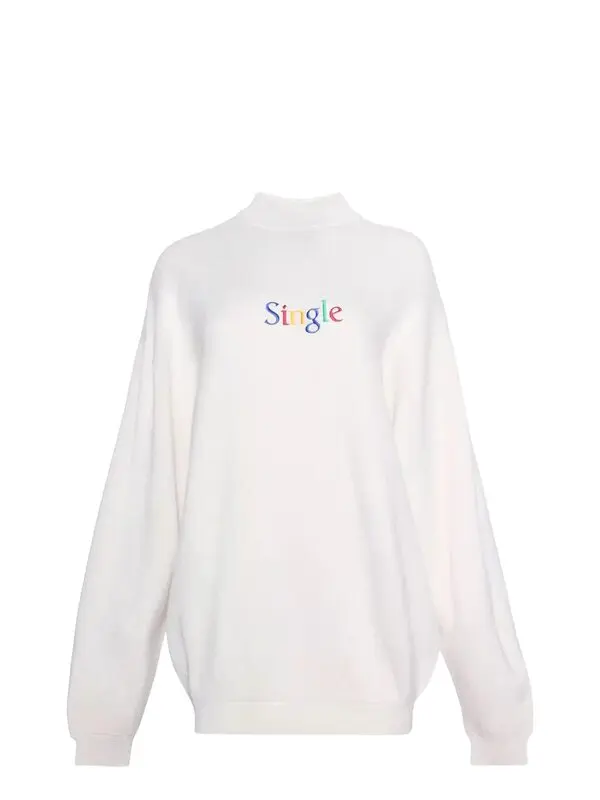 Vetements Embroidered Sweatshirt - White